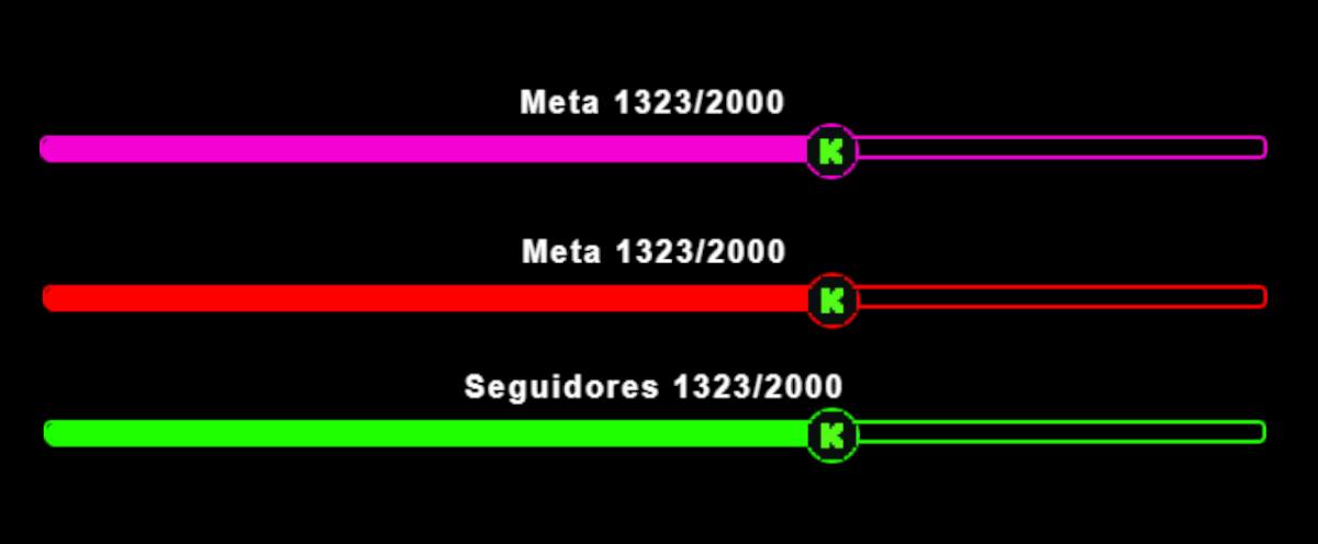 BARRA META DE SEGUIDORES EN KICK